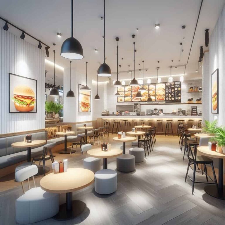 Best 8 Fast Food Restaurant Interior Design ideas